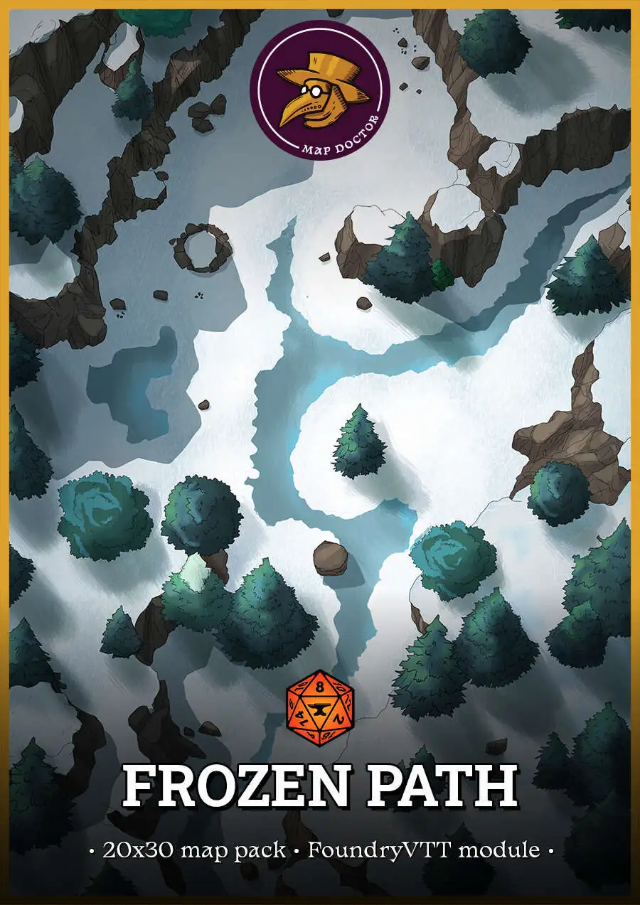 Frozen Path by Map Doctor - Map Doctor | DriveThruRPG