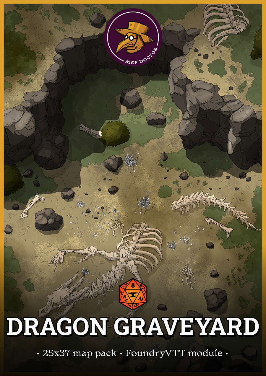 Dragon Graveyard by Map Doctor - Map Doctor | DriveThruRPG