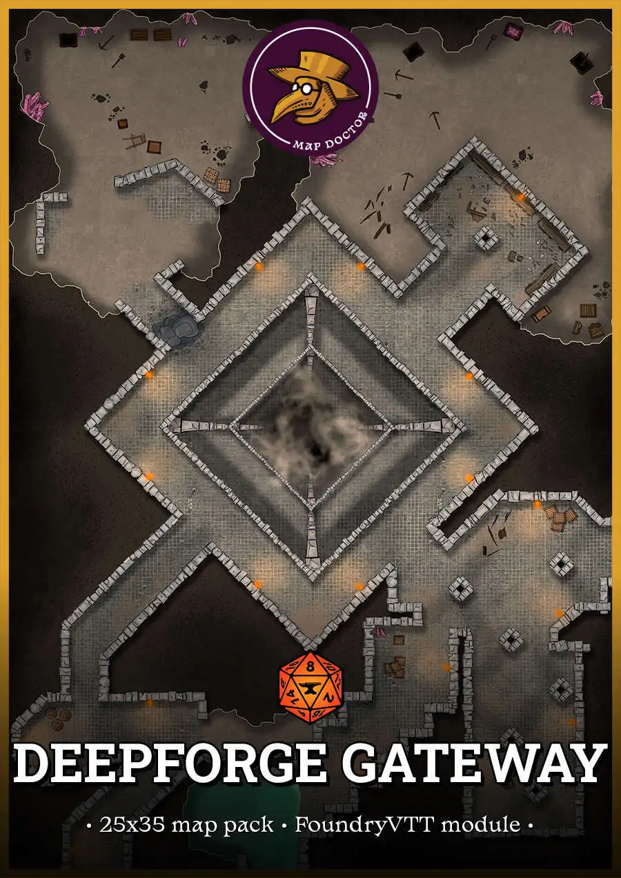 Deepforge Gateway by Map Doctor - Map Doctor | DriveThruRPG