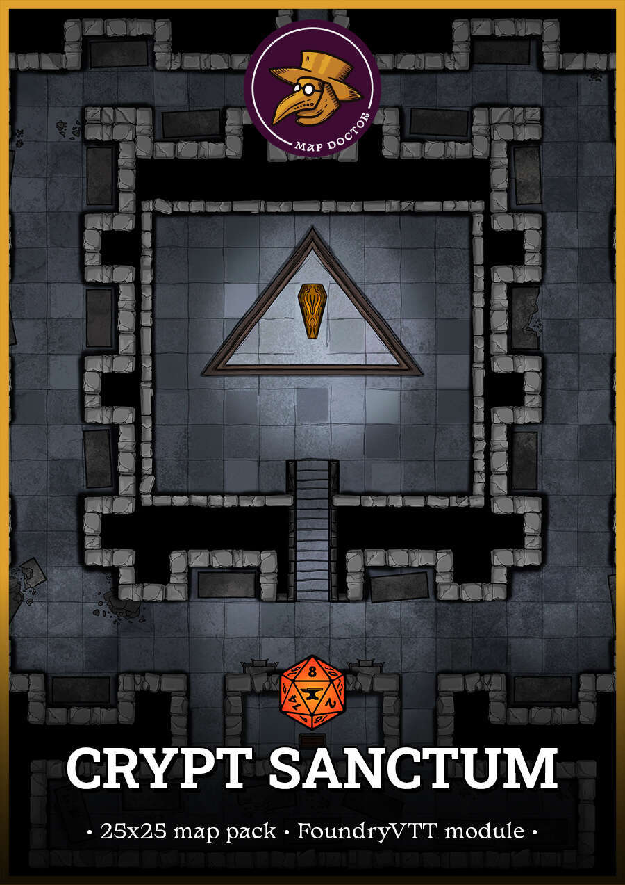 Crypt Sanctum by Map Doctor - Map Doctor | DriveThruRPG