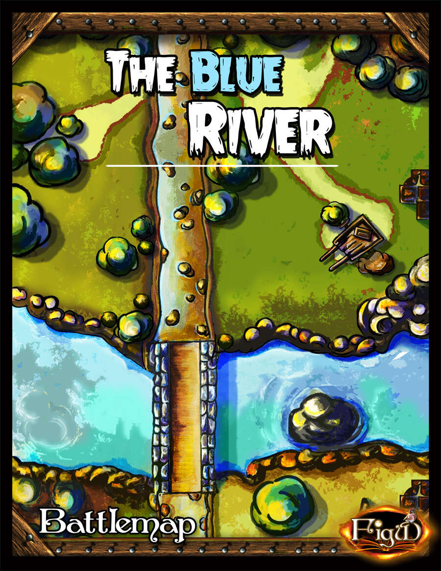 The Blue River - Figu Design | Battlemaps | DriveThruRPG