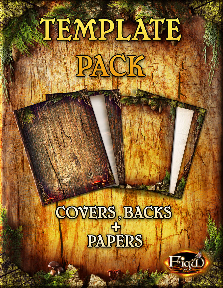 Template Pack - Woodbook v2 - Figu Design | Template Packs | DriveThruRPG