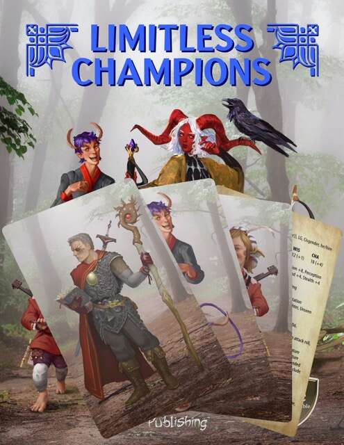 Limitless Champions 5e NPC Cards - Wyrmworks | Inclusive Gaming | DriveThruRPG