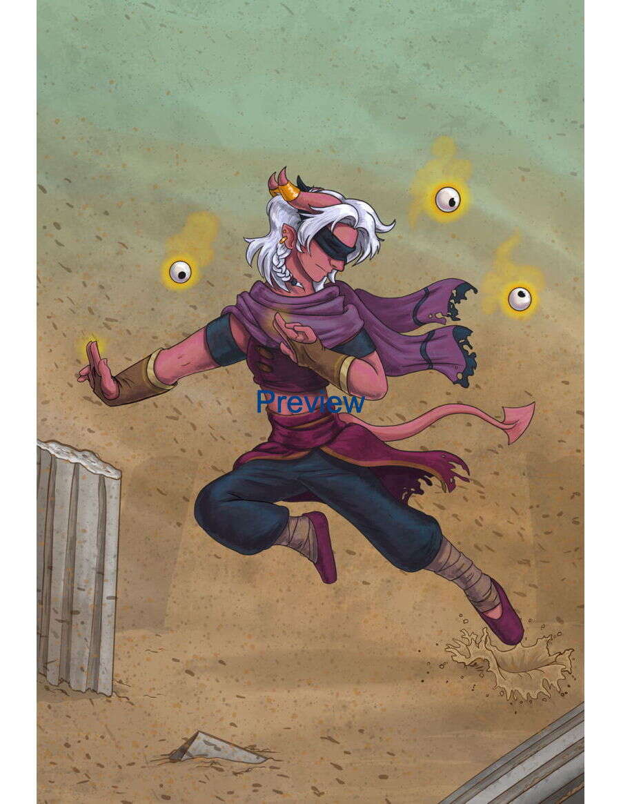 Blind Tiefling Monk with Floating Eyes [BUNDLE] - Wyrmworks | Inclusive ...