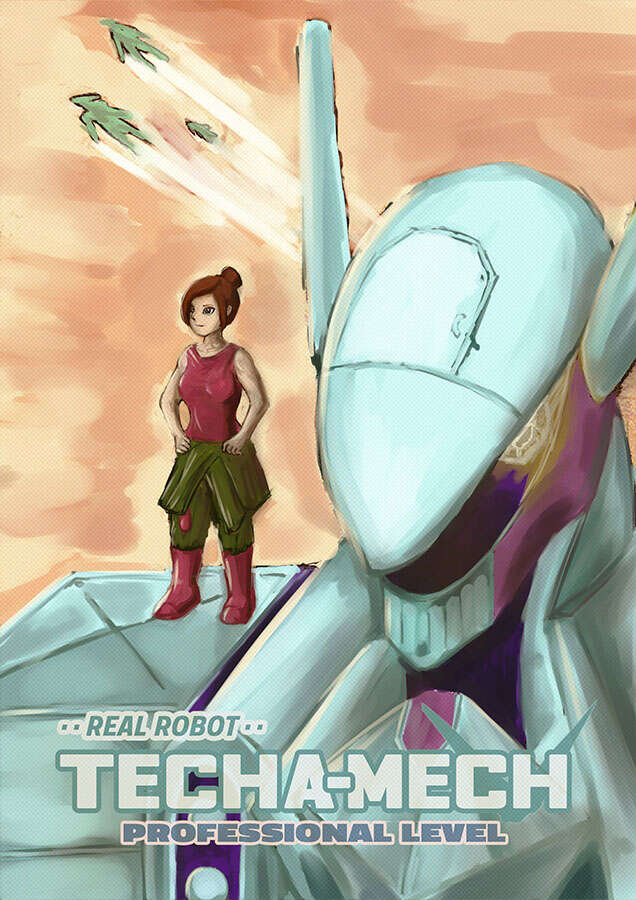 Real Robot Techa-Mech: Nivel Profesional - Mundos Infinitos | DriveThruRPG