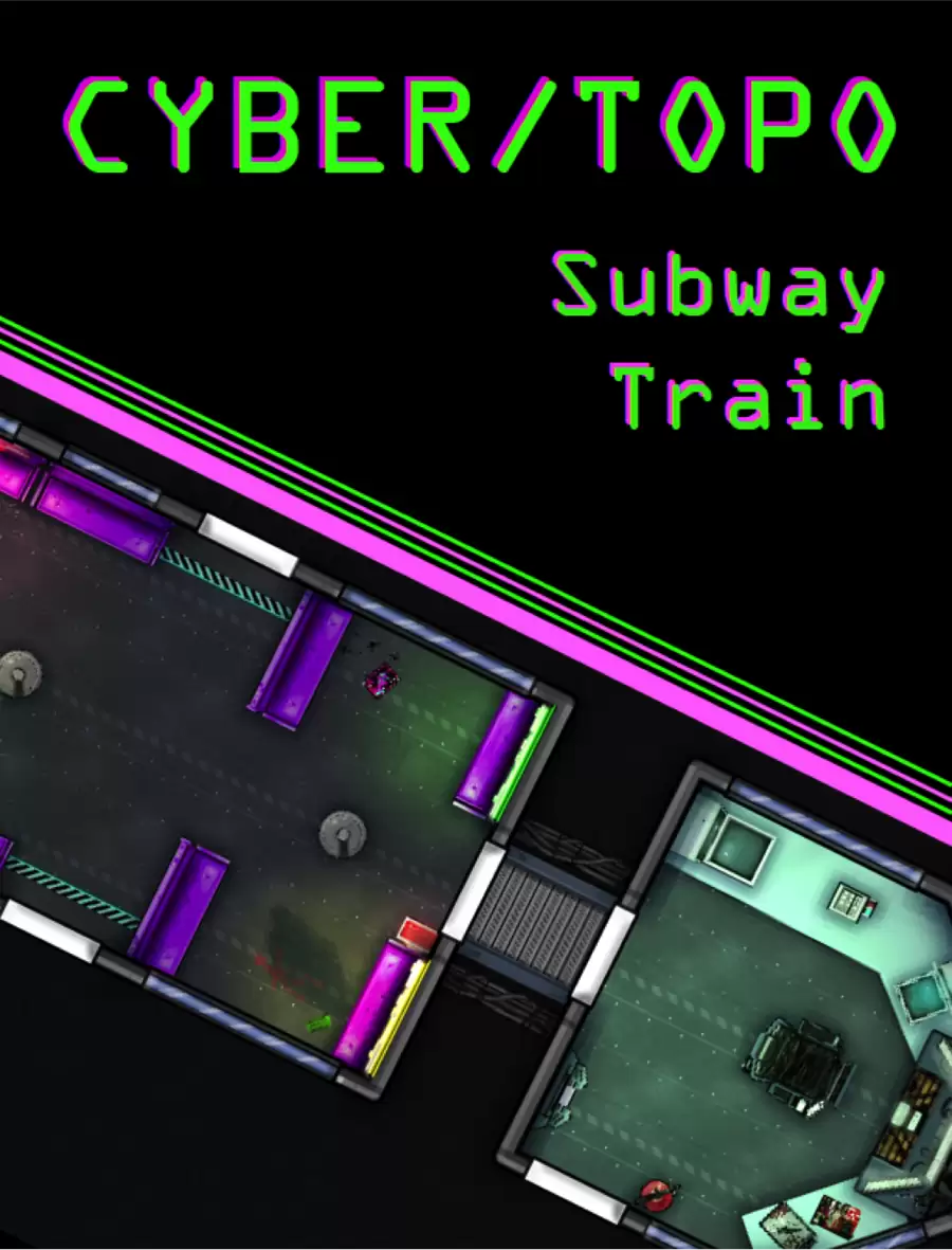 Cyberpunk Subway Train - Cybertopo | DriveThruRPG