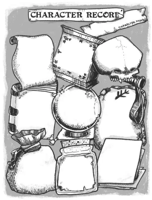 RPG Stamp Character Records - Weird Works | DriveThruRPG