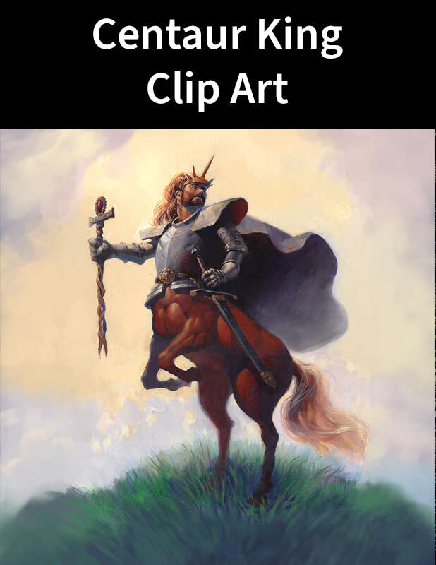 Centaur King Clip Art - Studio Denmark | DriveThruRPG