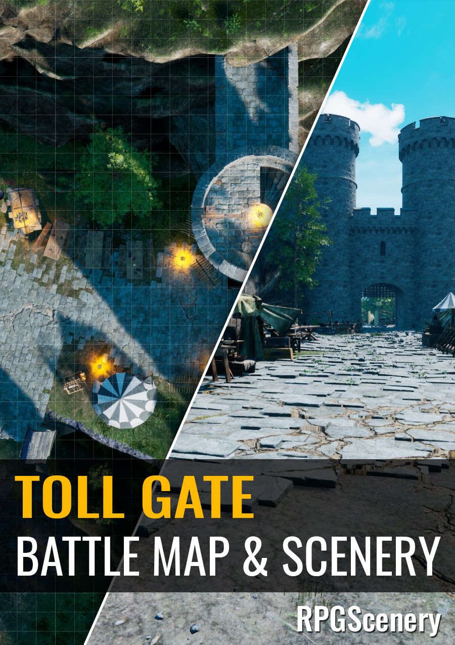 Toll Gate Battlemaps & Scenery - RPGScenery | DriveThruRPG