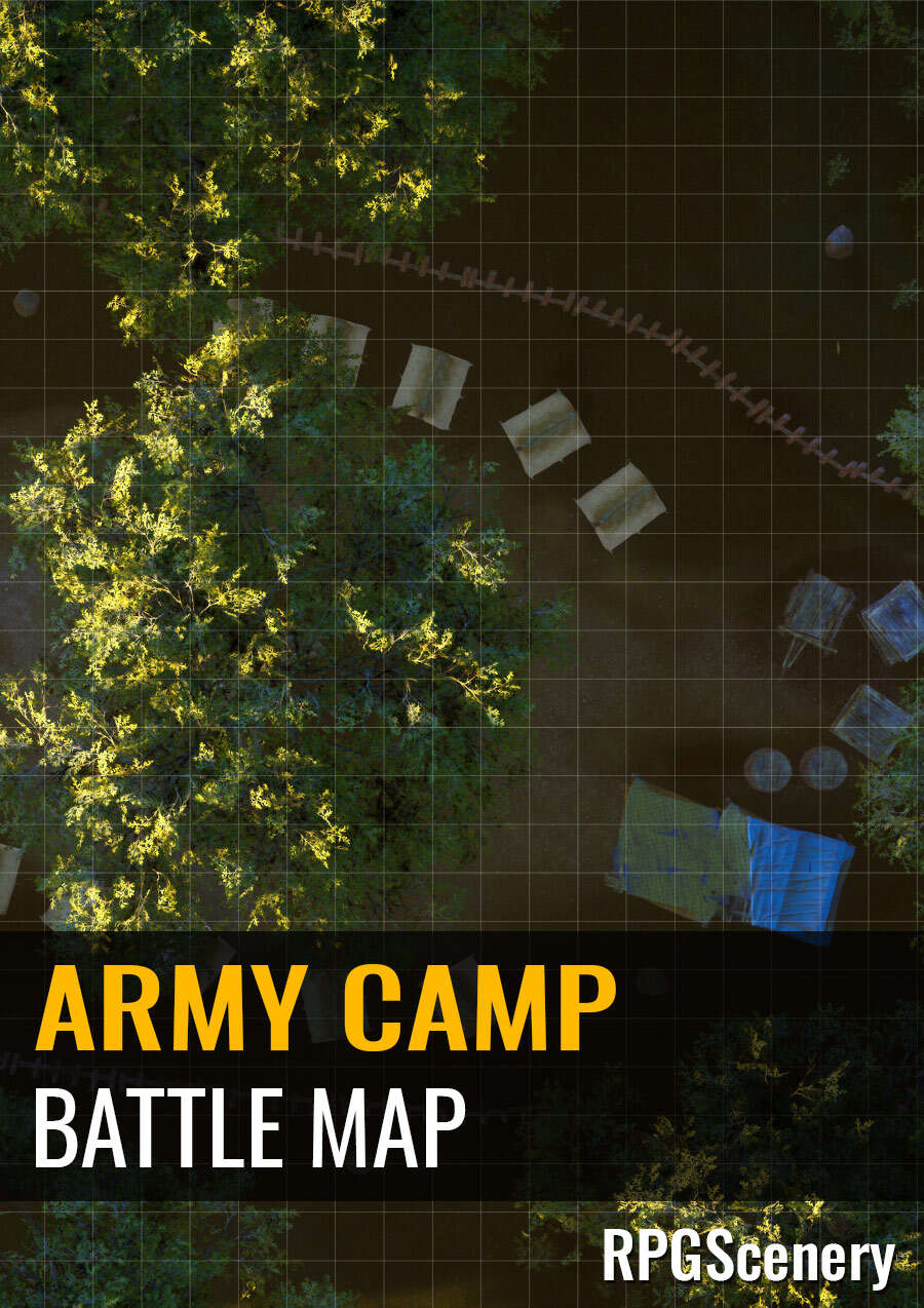 Army Camp Battlemaps - RPGScenery | DriveThruRPG