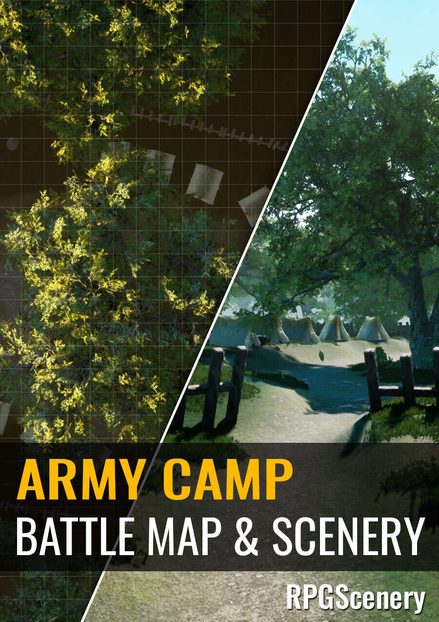 Army Camp Battlemaps & Scenery - RPGScenery | DriveThruRPG