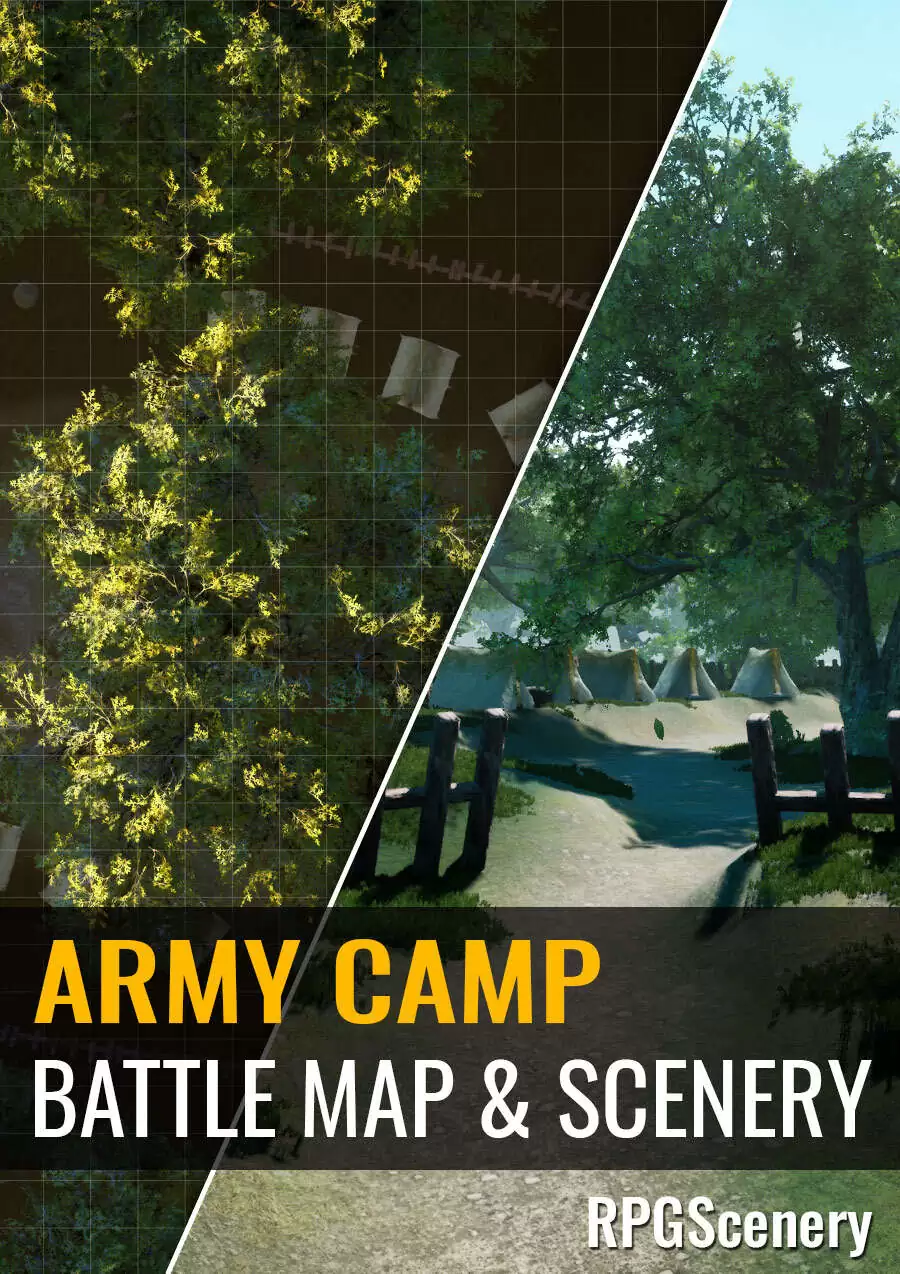 Army Camp Battlemaps & Scenery - RPGScenery | DriveThruRPG