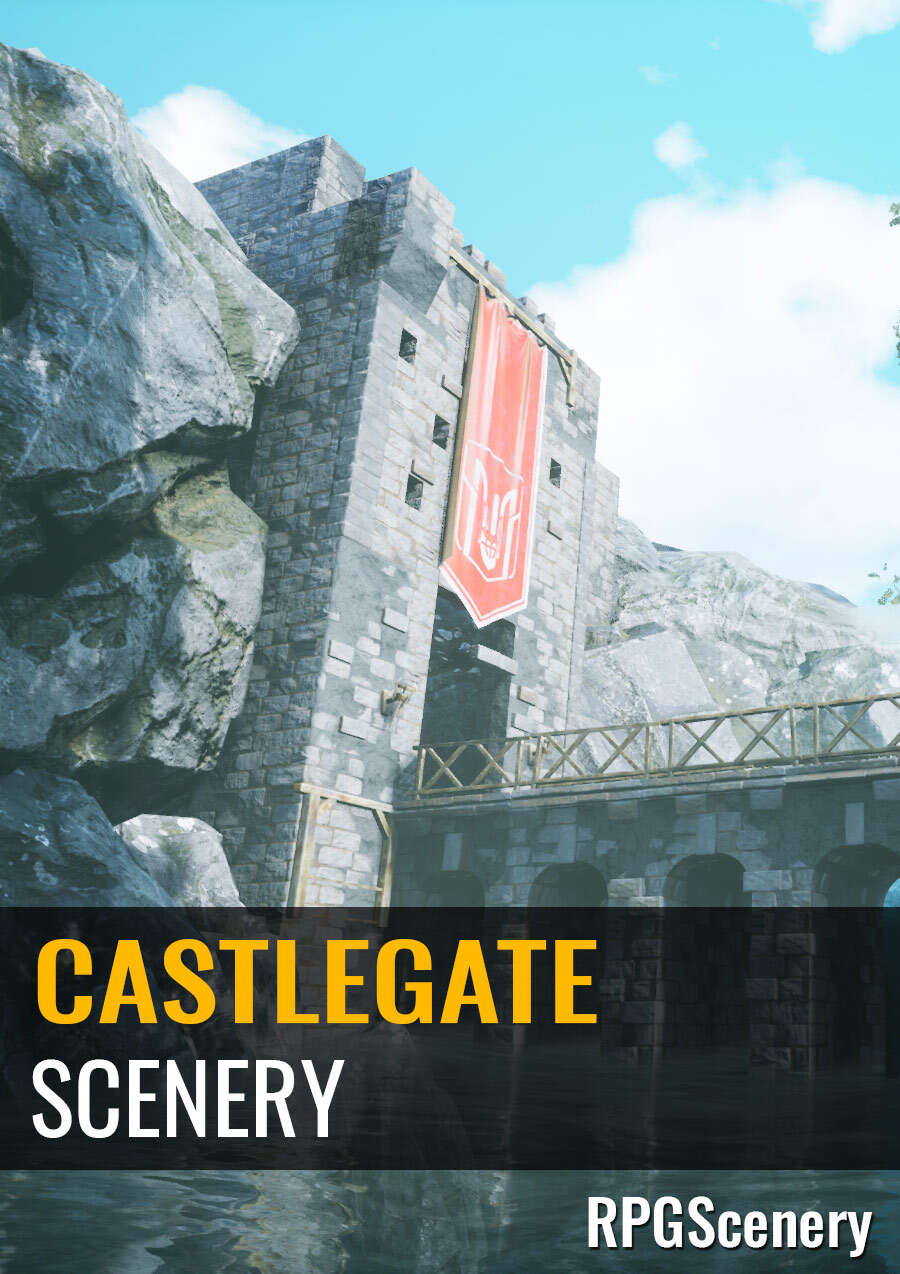 Castle Gate Scenery - RPGScenery | DriveThruRPG