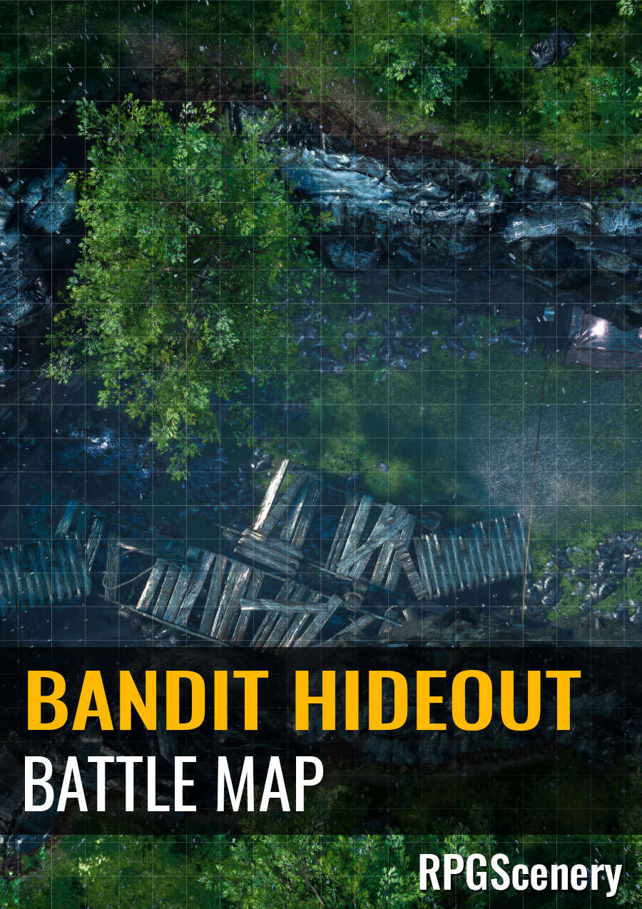 Bandit Hideout Battlemaps - RPGScenery | DriveThruRPG