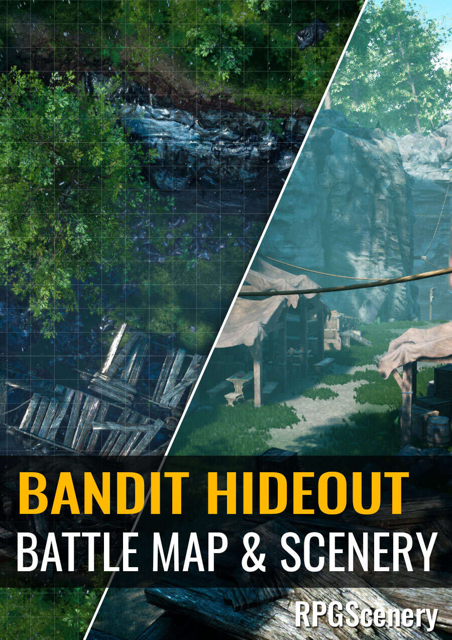 Bandit Hideout Battlemaps & Scenery - RPGScenery | DriveThruRPG