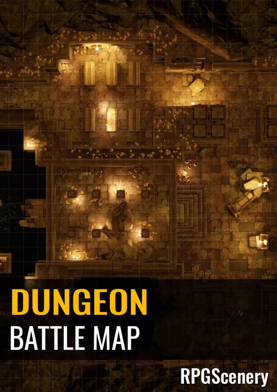 Dungeon Battlemaps - RPGScenery | DriveThruRPG