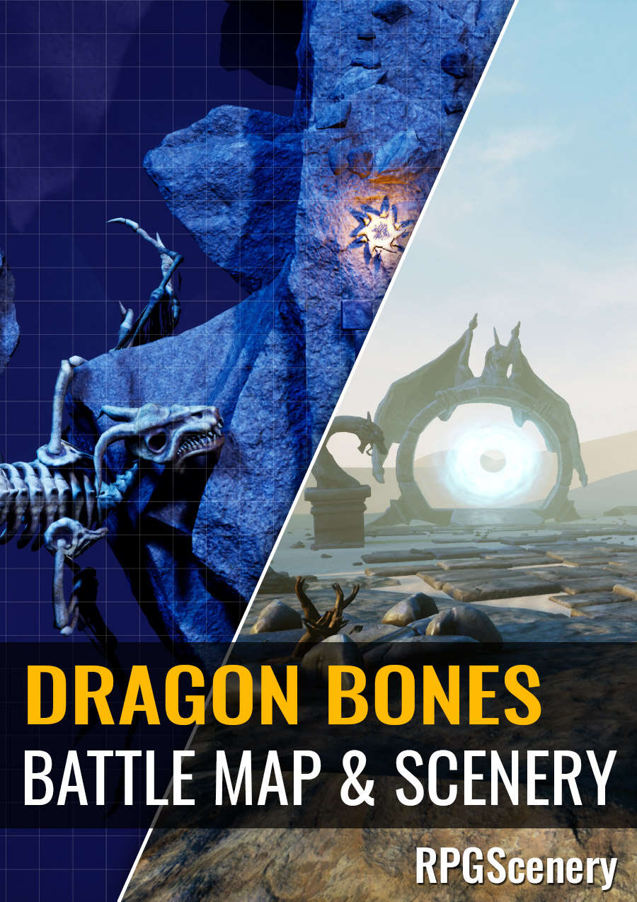 Dragon Bones Battlemaps & Scenery - RPGScenery | DriveThruRPG