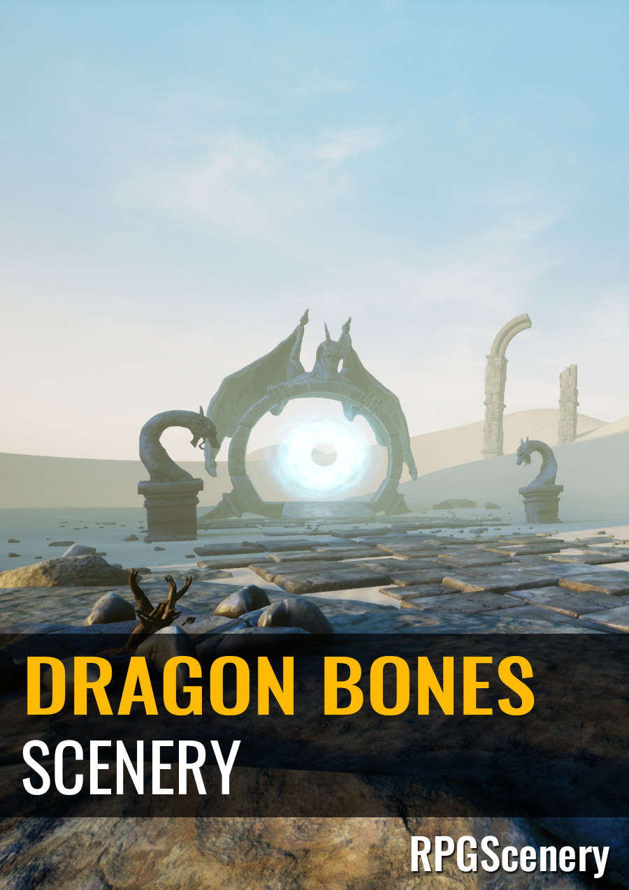 Dragon Bones Scenery - RPGScenery | DriveThruRPG