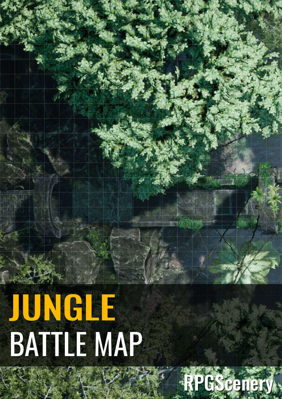 Jungle Battlemaps - RPGScenery | DriveThruRPG
