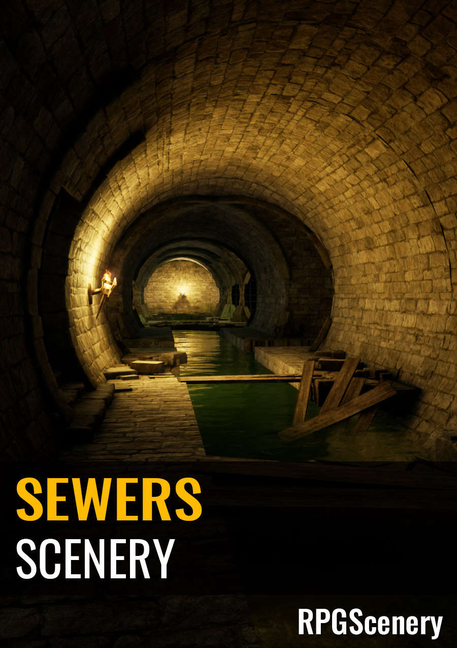 Sewers Scenery - RPGScenery | DriveThruRPG