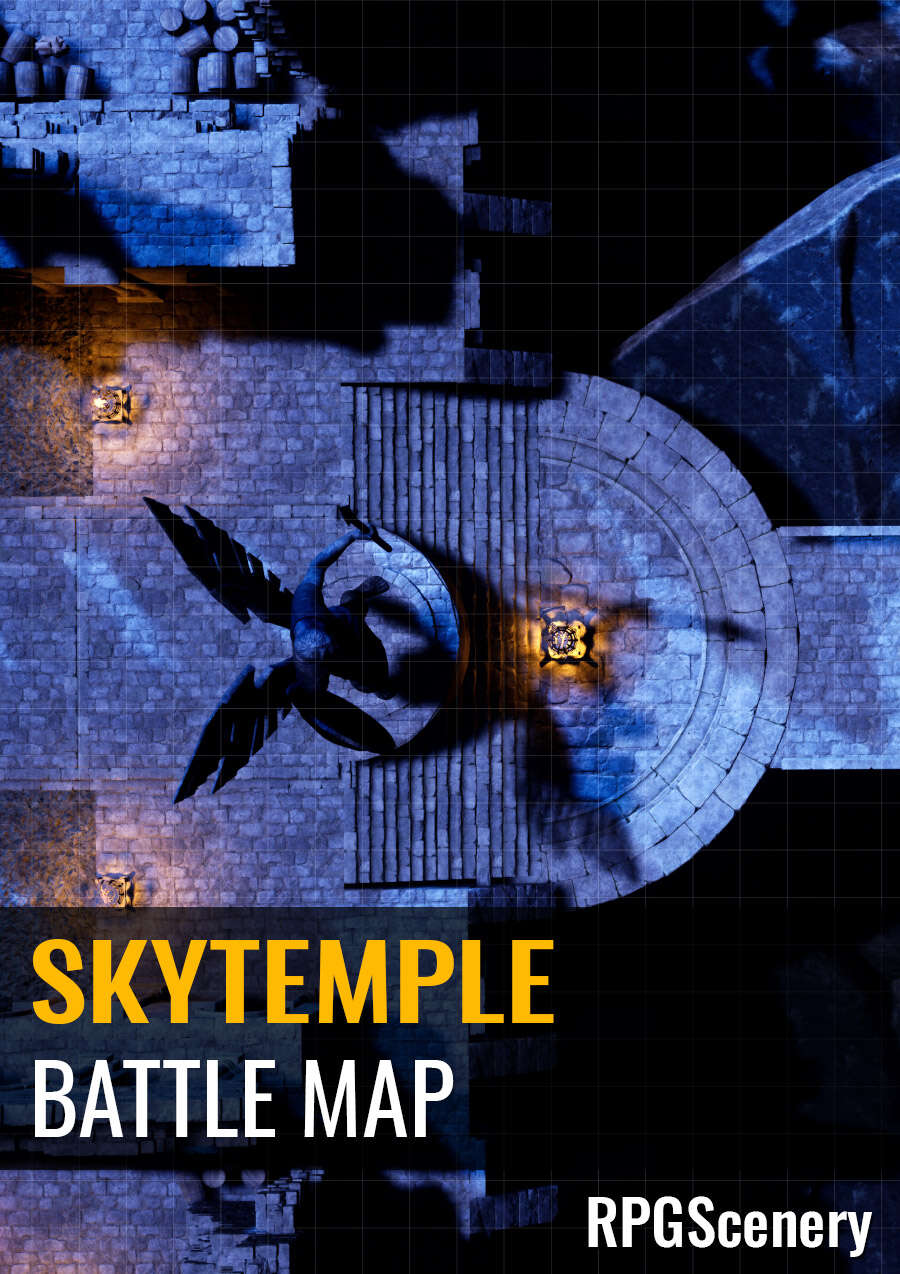 Sky Temple Battlemaps - RPGScenery | DriveThruRPG
