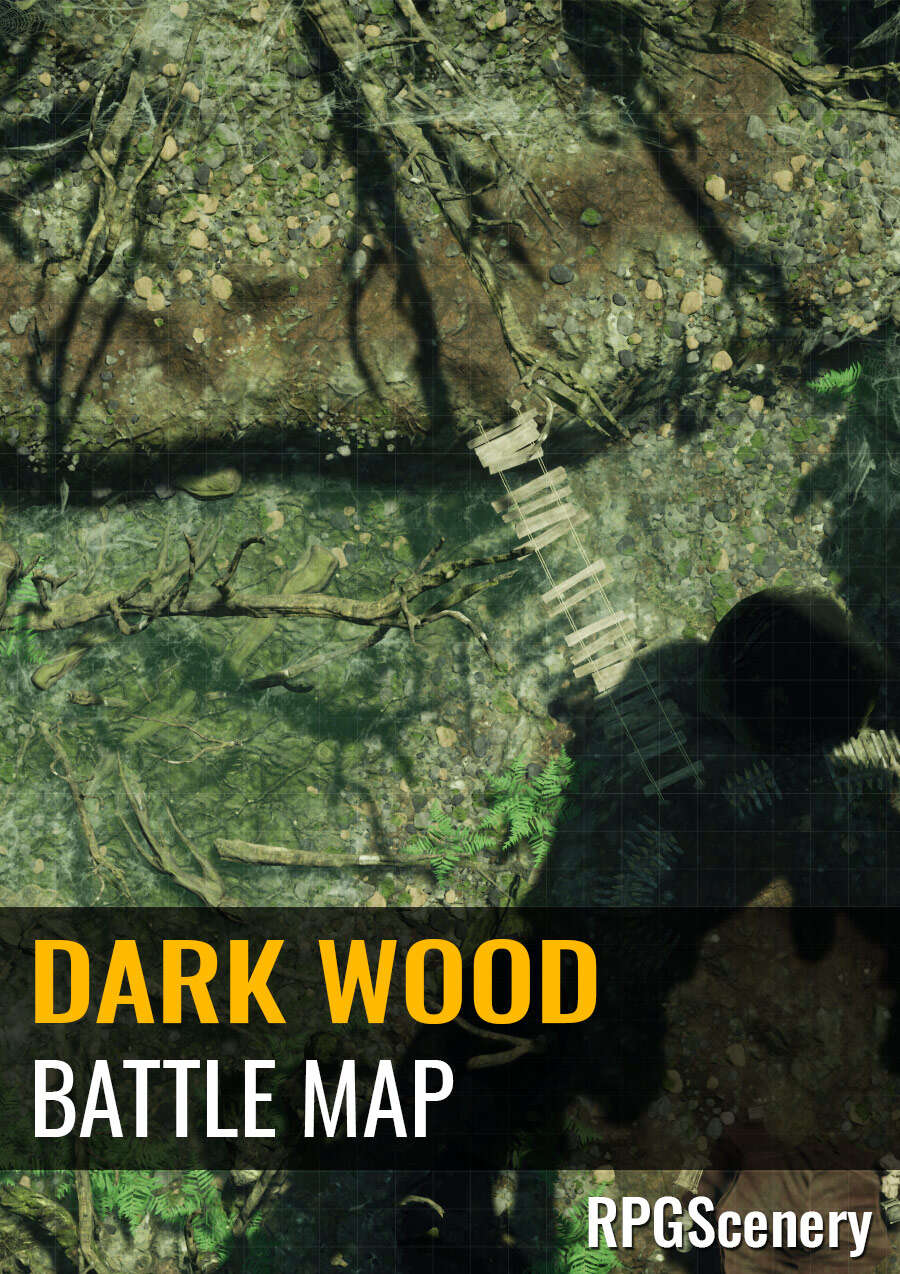 Dark Wood Battlemaps - RPGScenery | DriveThruRPG