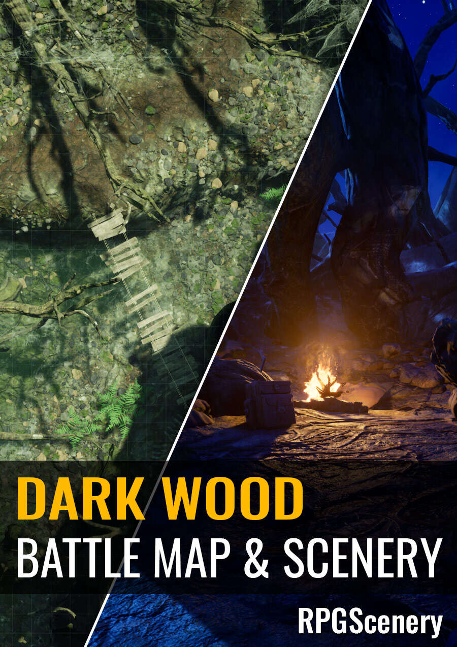 Dark Wood Battlemaps & Scenery - RPGScenery | DriveThruRPG