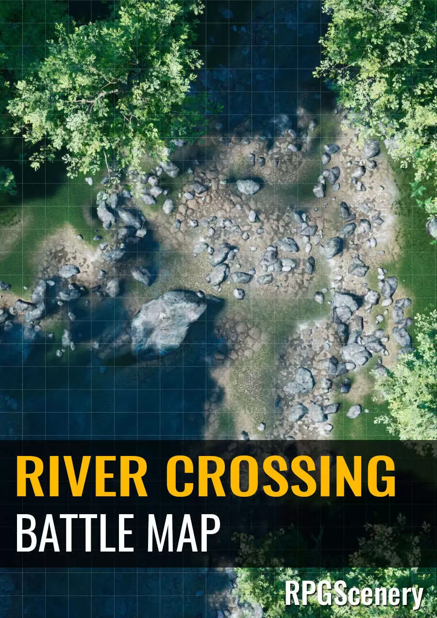 River Crossing Battlemaps - RPGScenery | DriveThruRPG