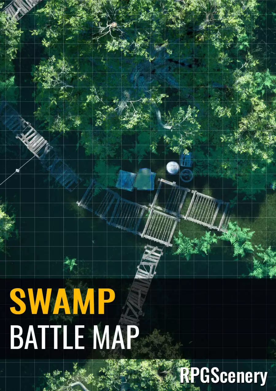 Swamp Battlemaps - RPGScenery | DriveThruRPG