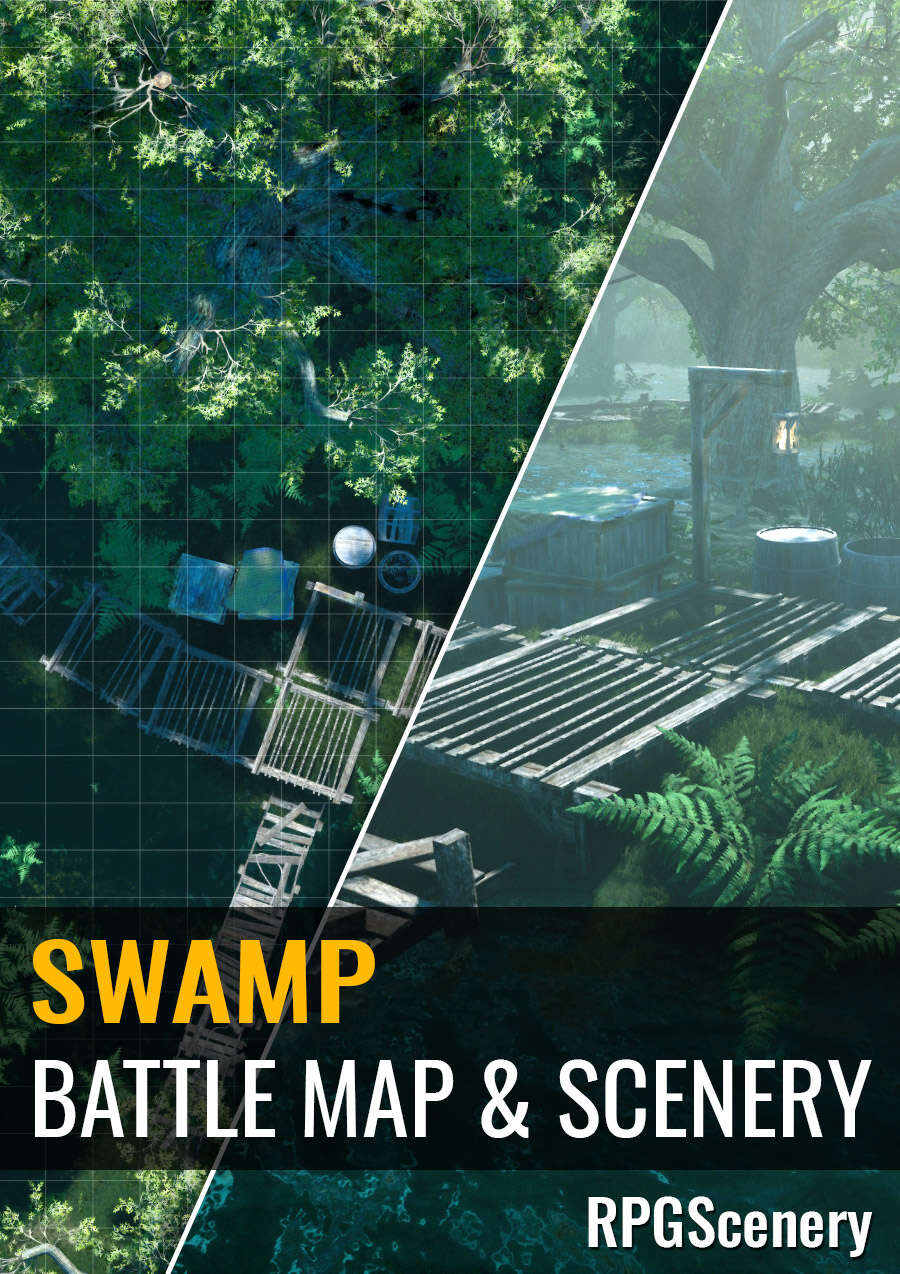 Swamp Battlemaps & Scenery - RPGScenery | DriveThruRPG