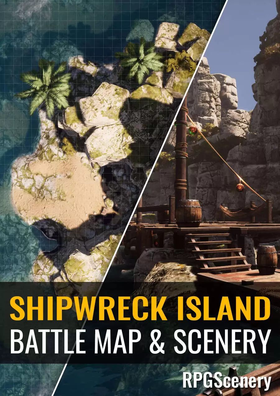 Shipwreck Island Battlemaps & Scenery - RPGScenery | DriveThruRPG