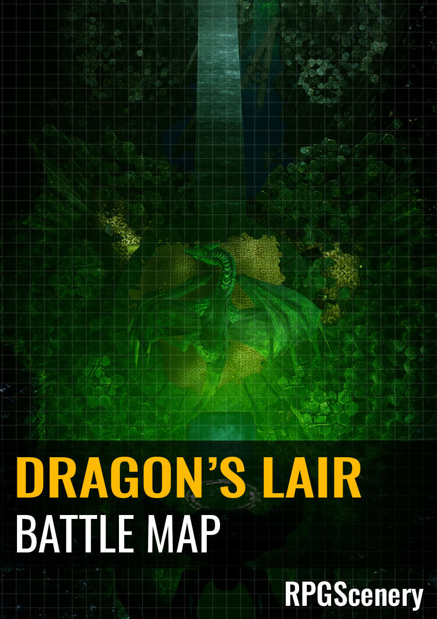 Dragon's Lair Battlemaps - RPGScenery | DriveThruRPG