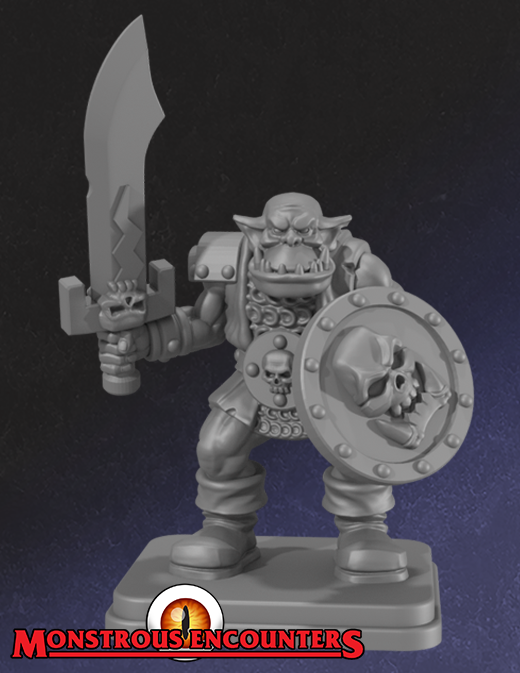 HQ Orcs x4 (STL) - Monstrous Encounters | DriveThruRPG