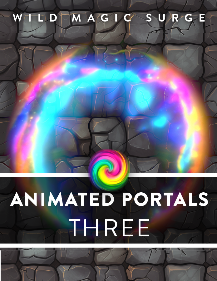 Animated Portal Tokens - Three - Wild Magic Surge | DriveThruRPG