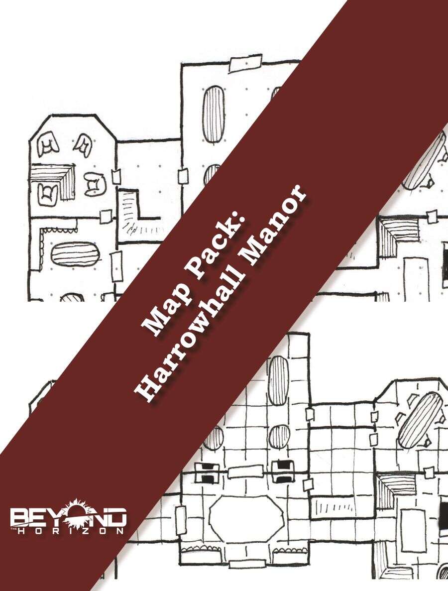 Map Pack: Harrowhall Manor - Beyond the Horizon | DriveThruRPG