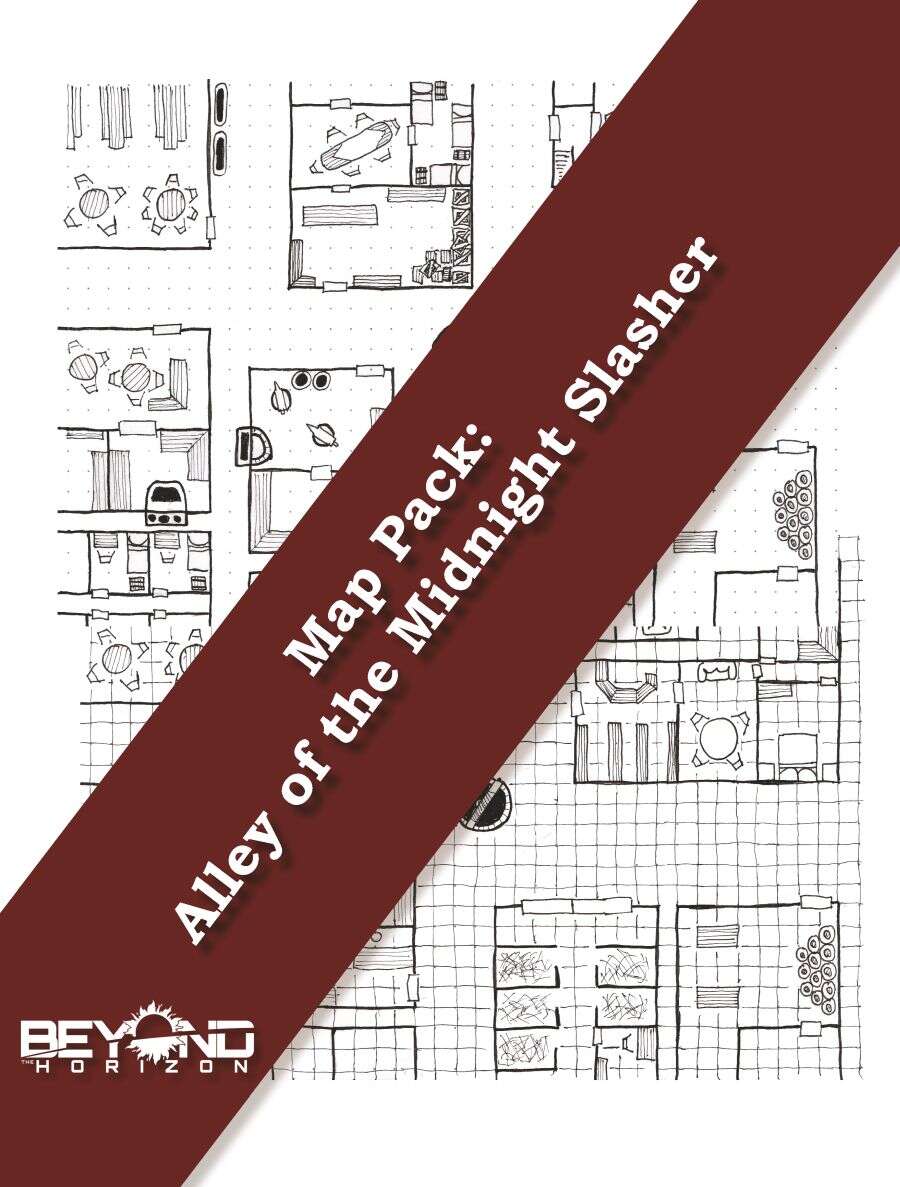 Map Pack: Alley of the Midnight Slasher - Beyond the Horizon | DriveThruRPG