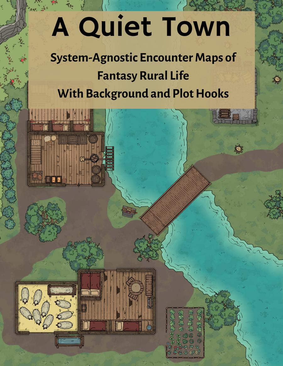 A Quiet Town - System Agnostic Maps - Seedling Games | DriveThruRPG