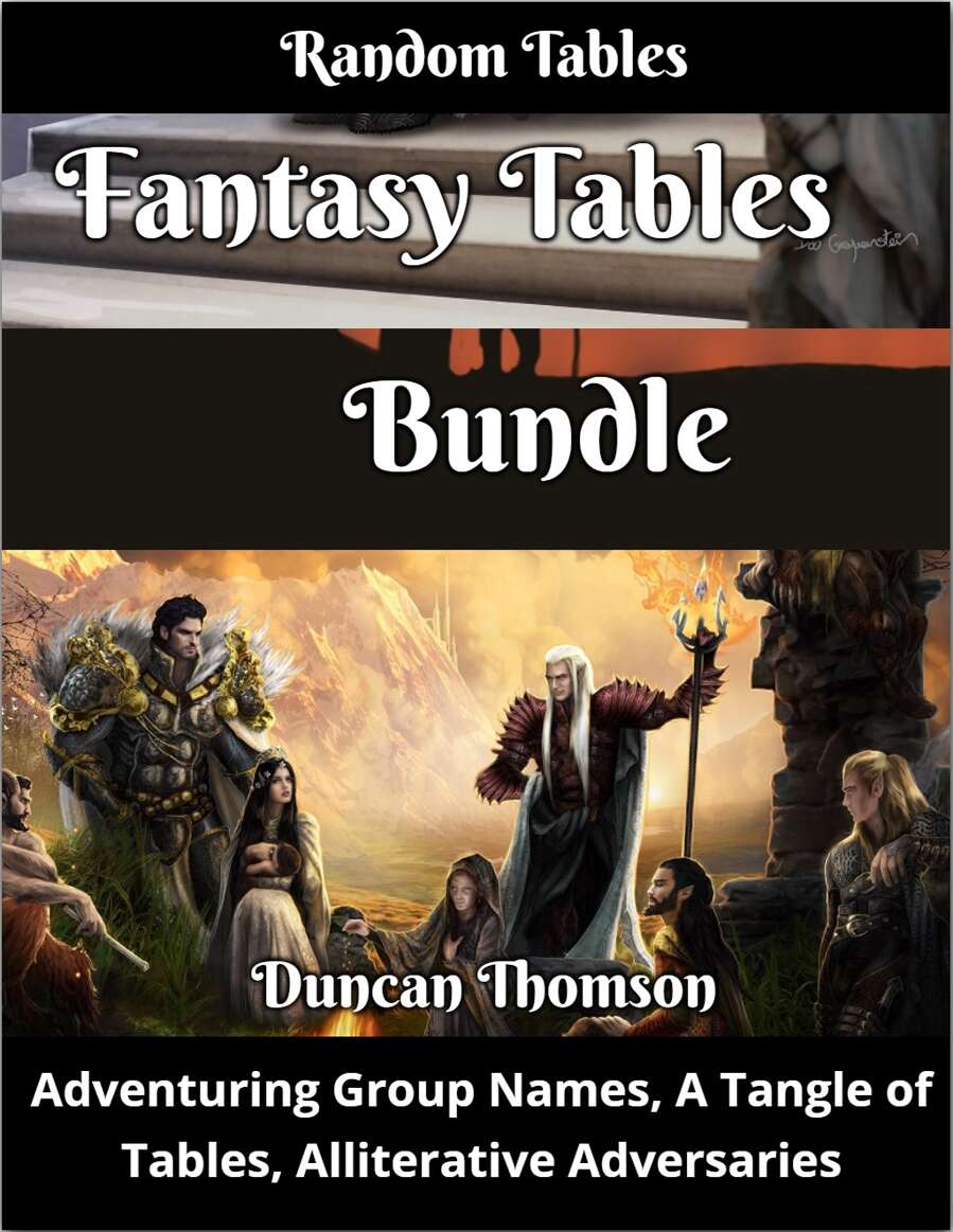 Fantasy Tables Bundle - Random Tables [BUNDLE] - Chaos Gen | DriveThruRPG