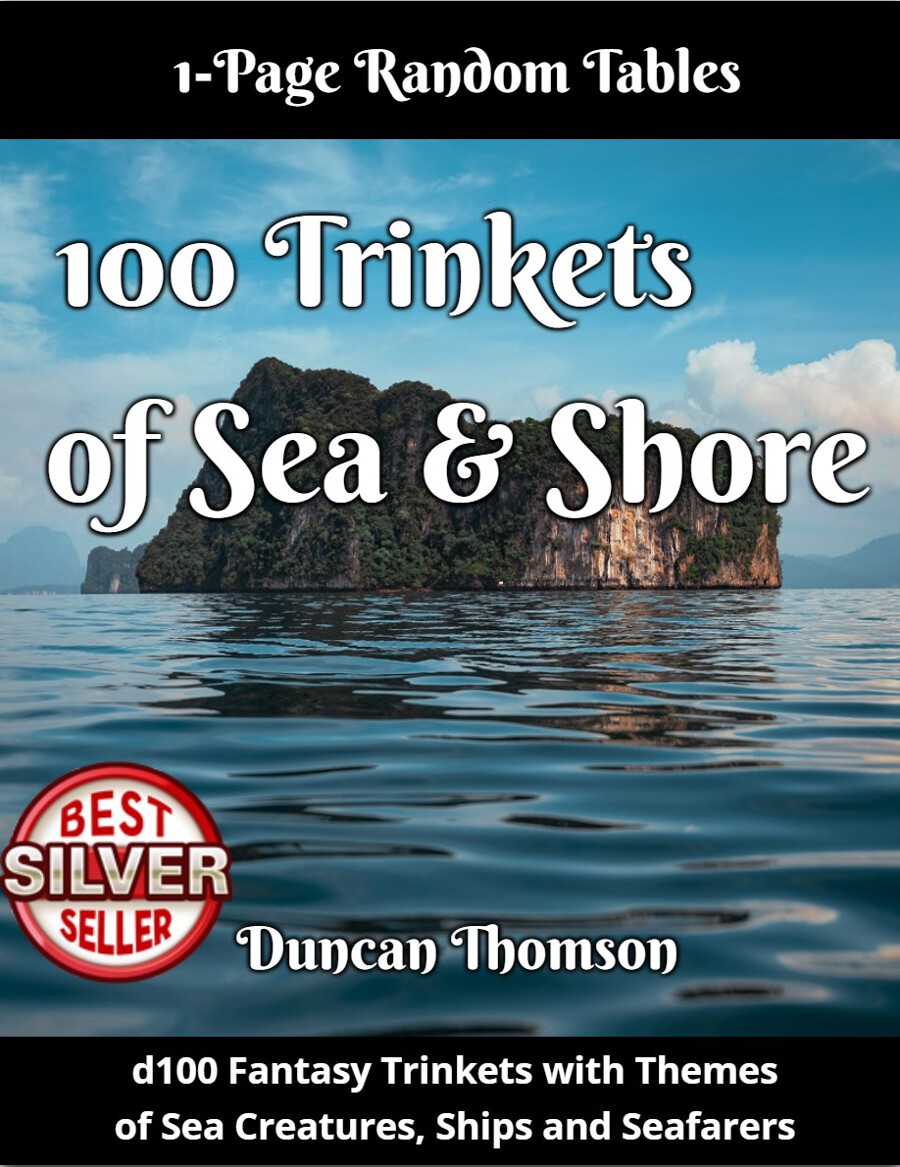 100 Trinkets of Sea and Shore - Fantasy Table - Chaos Gen | 1-Page ...