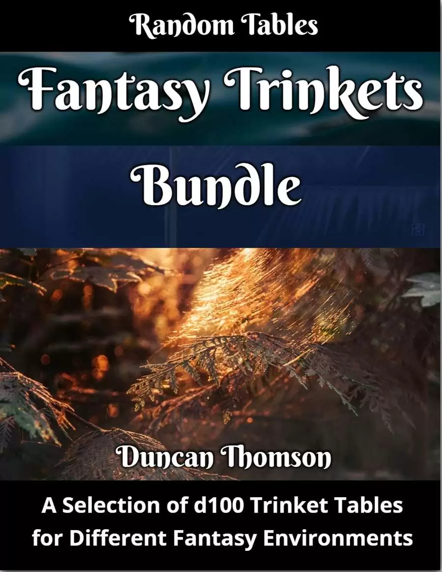 Fantasy Trinkets Bundle [BUNDLE] - Chaos Gen | 1-Page Random Tables ...