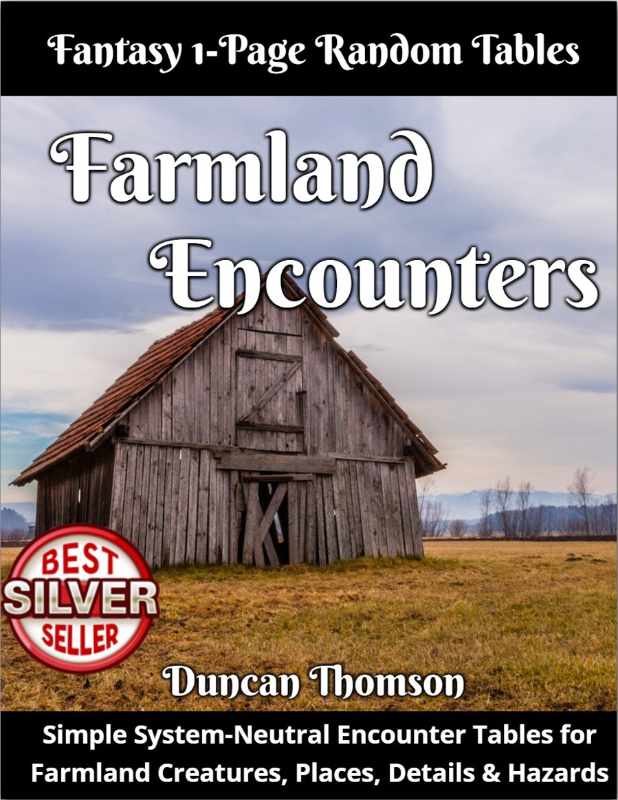 Farmland Encounters - Fantasy One Page Random Tables - Chaos Gen | 1 ...