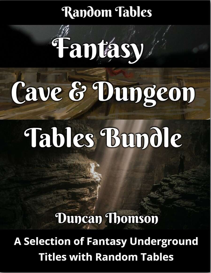 Fantasy Caves and Dungeon Tables Bundle [BUNDLE] - Chaos Gen | Fantasy ...