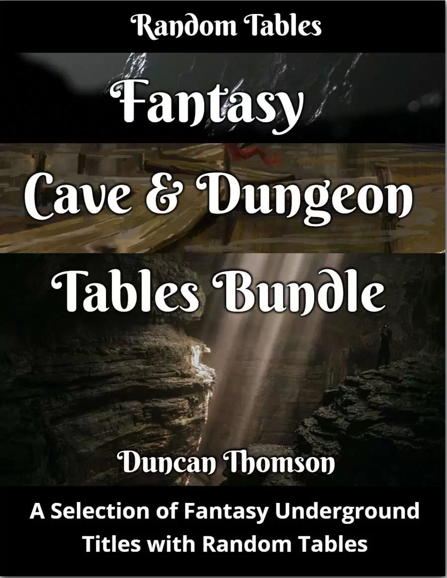Fantasy Caves and Dungeon Tables Bundle [BUNDLE] - Chaos Gen | Fantasy ...