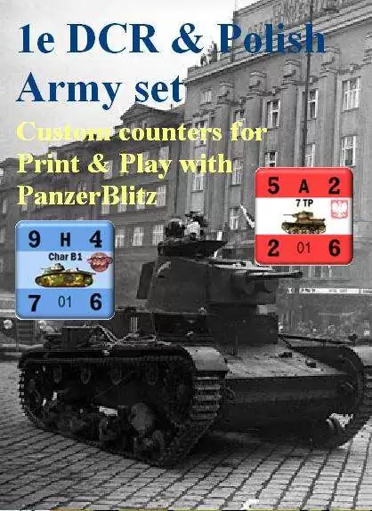 Custom PanzerBlitz counters for French 1e DCR & Polish Army - Homeland ...