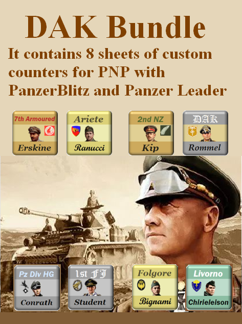 Custom PanzerBlitz/Panzer Leader counters DAK Bundle - Homeland ...