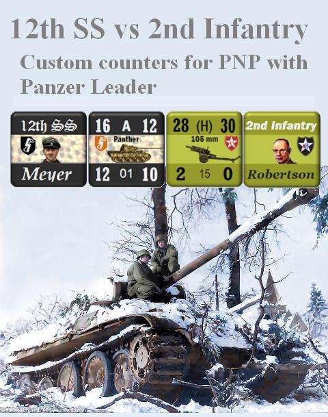 Custom Panzer Leader counters for 12th SS & U.S. 2nd Infantry Division ...