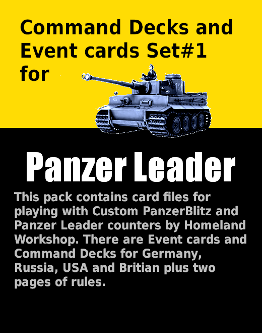 Command cards for Panzer Leader set#1 - Homeland Workshop | DriveThruRPG