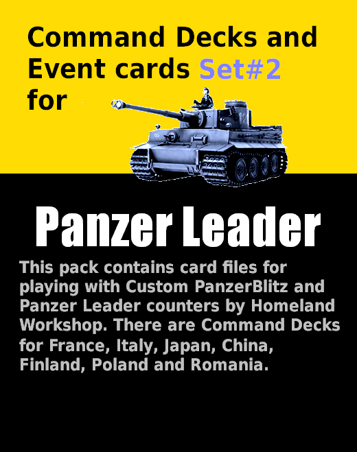 Command cards for Panzer Leader set#2 - Homeland Workshop | DriveThruRPG