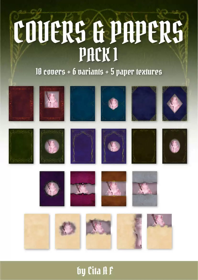 Covers & Papers Pack 1 - Cita A F | Others | DriveThruRPG