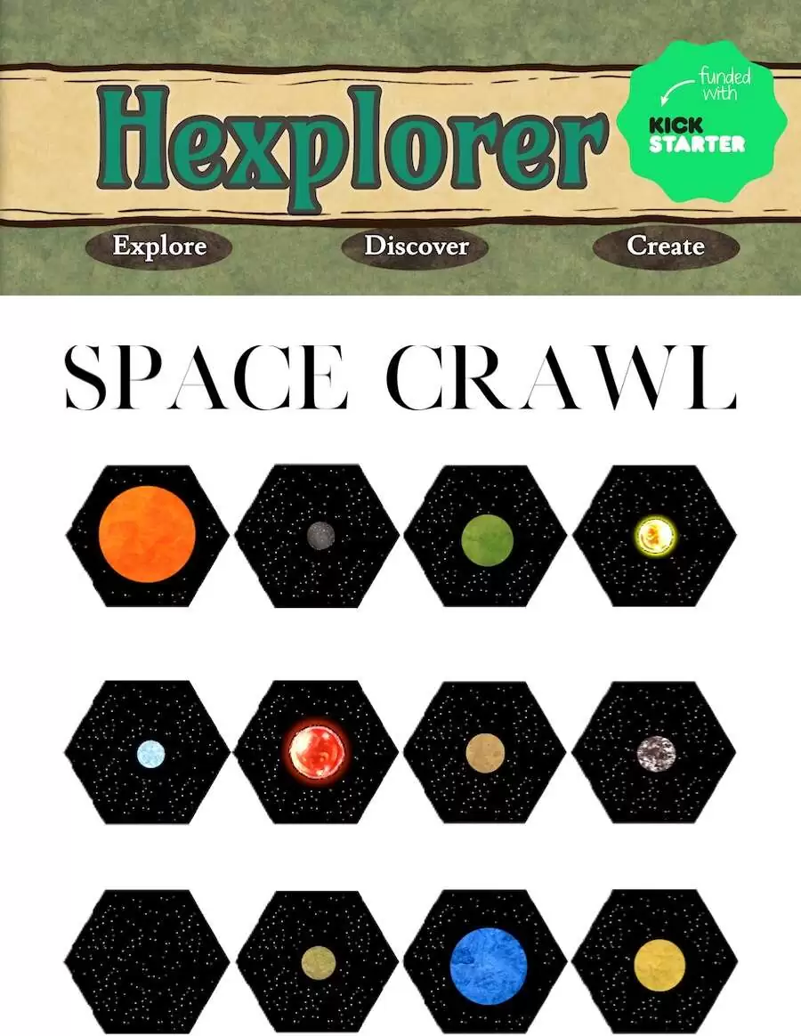 Hexplorer: Digital Hex Expansion - Space Crawl - Headless Hydra Press | DriveThruRPG